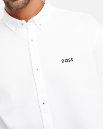 BOSS Classic White Short Sleeve Shirt | Jacamo