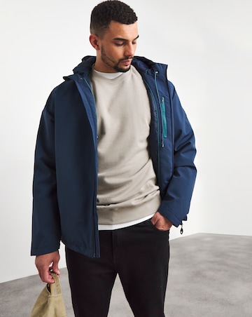 Snowdonia Insulated Navy Padded Water Resistant Jacket | Jacamo