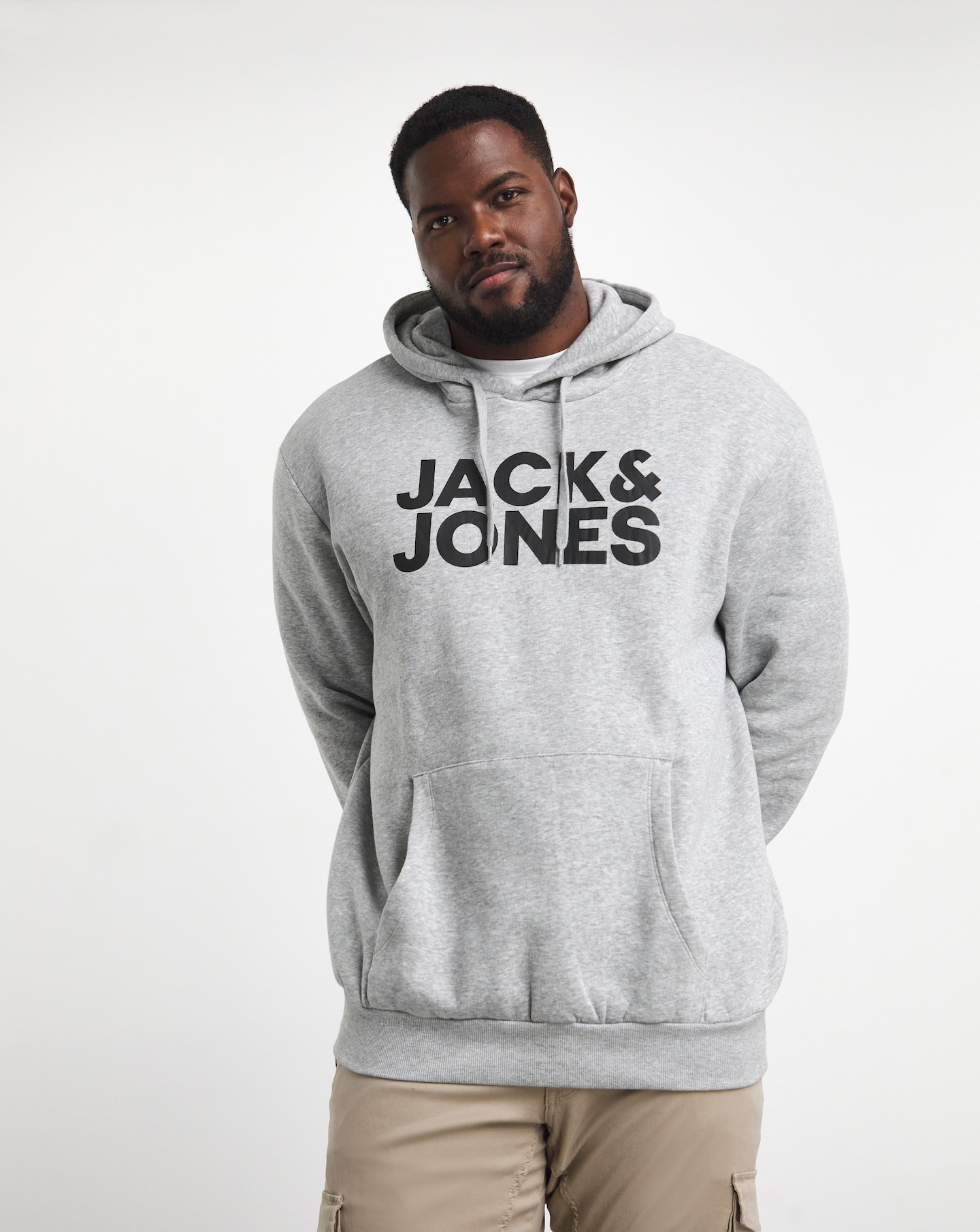 Jack & Jones Corp Logo Sweat Hood | Jacamo