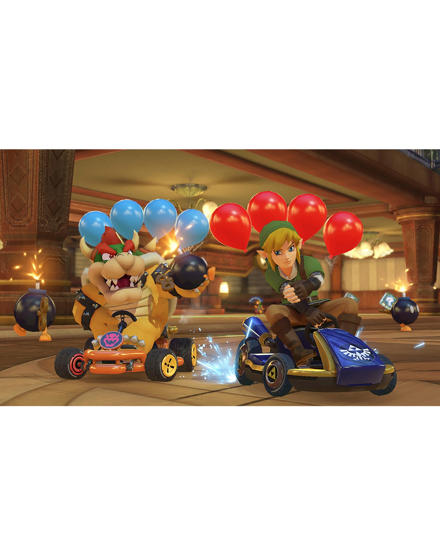 Nintendo Switch OLED Neon Blue Red Console Switch Mario Kart 8 Deluxe Bundle Jacamo