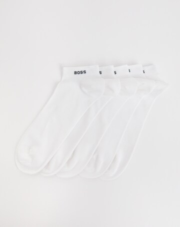 BOSS 5 Pack White Trainer Socks | Jacamo