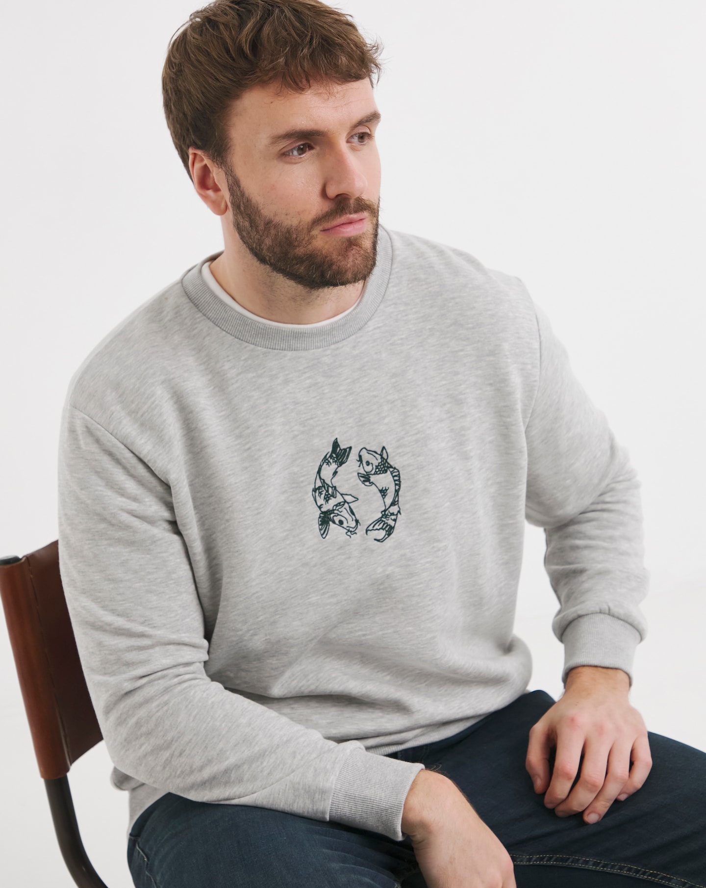 Jack & Jones Japanese Koi Sweatshirt | Jacamo
