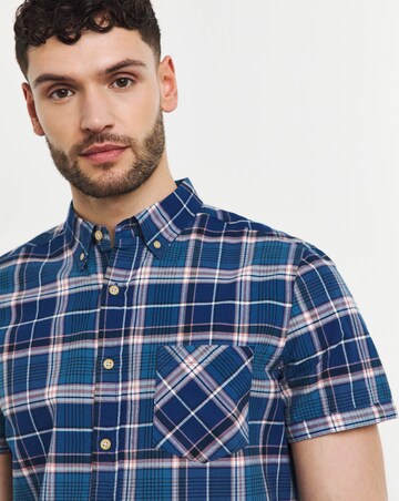 Short Sleeve Oxford Check Shirt | Jacamo