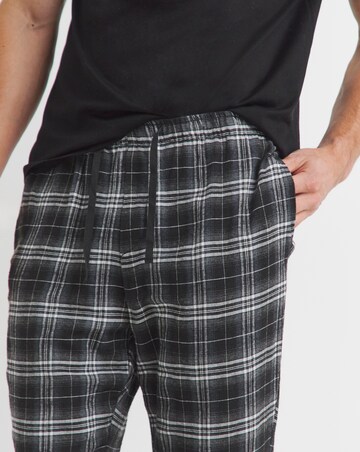 2 Pack Woven Check Pyjama Bottoms | Jacamo