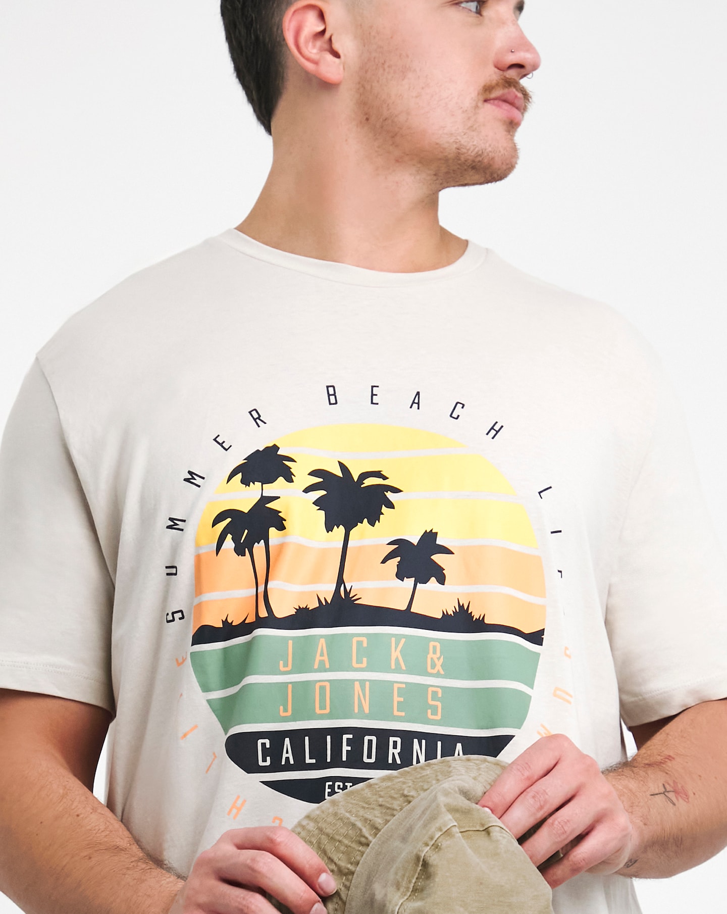 Jack & Jones Summer Vibe Crew Neck | Jacamo