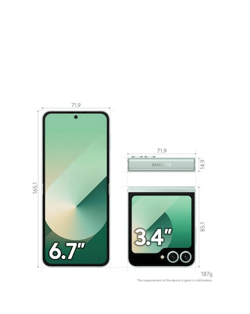 Samsung Galaxy Z Flip6 256GB 5G - Mint - Galaxy AI | Jacamo