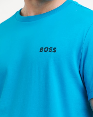 BOSS Small Logo Aqua T-shirt | Jacamo