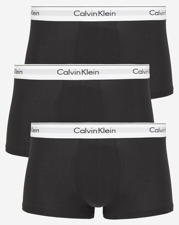 Calvin Klein Black 3 Pack Modern Cotton Trunk | Jacamo
