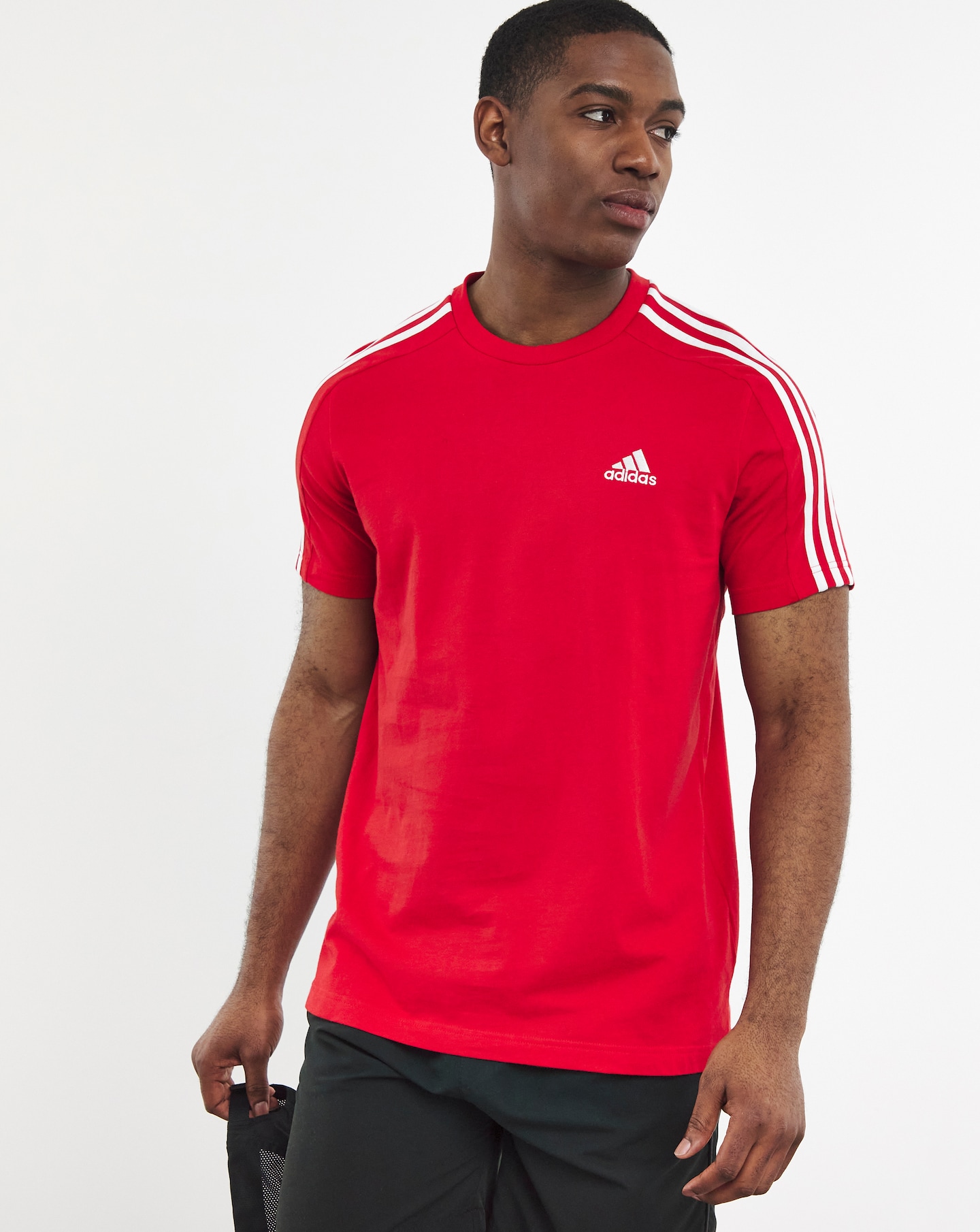 adidas 3 Stripes T-Shirt | Jacamo