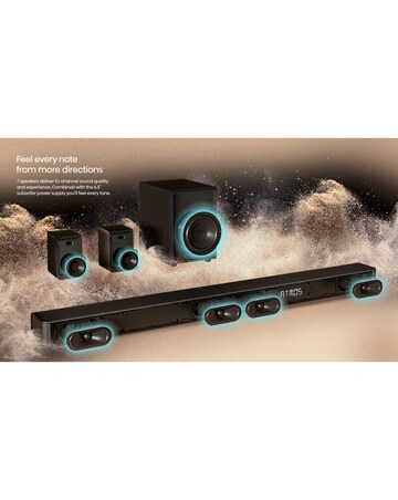 Hisense AX5100G 5.1ch 340W Soundbar with Wireless Subwoofer | Jacamo
