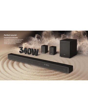 Hisense AX5100G 5.1ch 340W Soundbar with Wireless Subwoofer | Jacamo