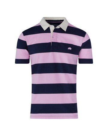 Raging Bull Stripe Rugby Pink | Jacamo
