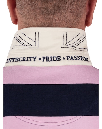 Raging Bull Stripe Rugby Pink | Jacamo