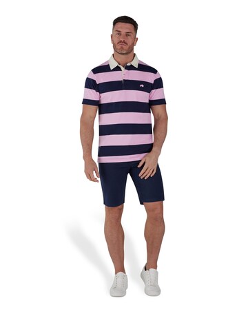 Raging Bull Stripe Rugby Pink | Jacamo