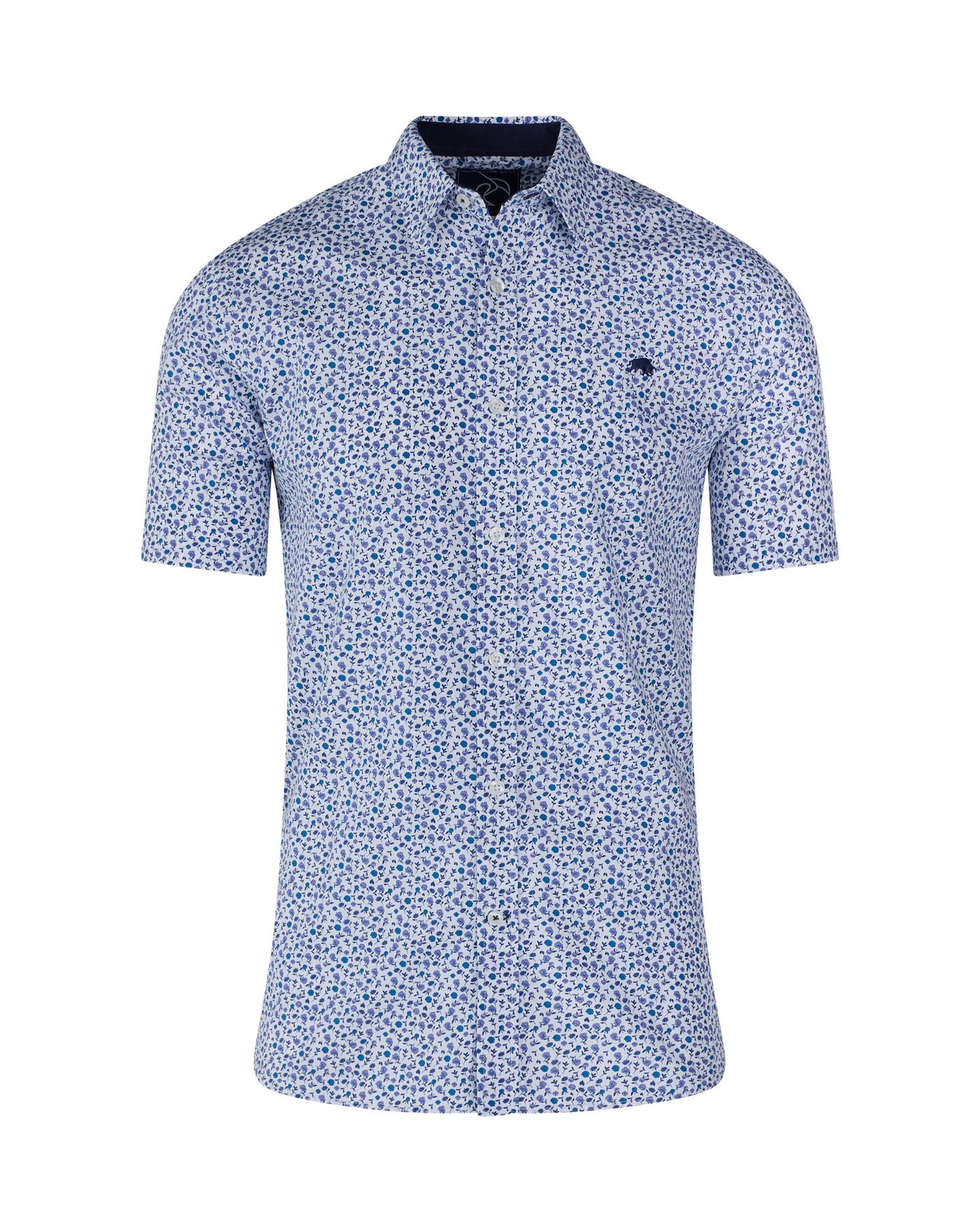 Raging Bull Flower Shirt Purple | Jacamo