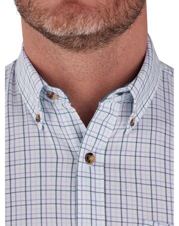 Raging Bull Window Pane Shirt Purple | Jacamo