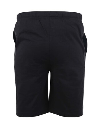 D555 RYAN-2 Pack Elasticated Waist Jersey Short With Side Stripes | Jacamo