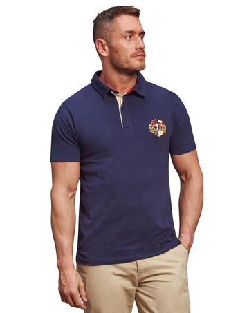 Raging Bull SS Classic Rugby Navy | Jacamo
