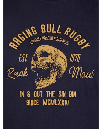 Raging Bull - Skull T-Shirt - Navy | Jacamo