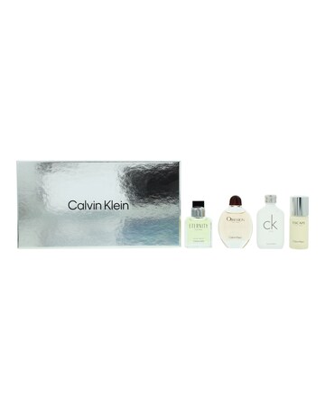 Calvin Klein 4 Piece Miniature Gift Set For Men | Jacamo