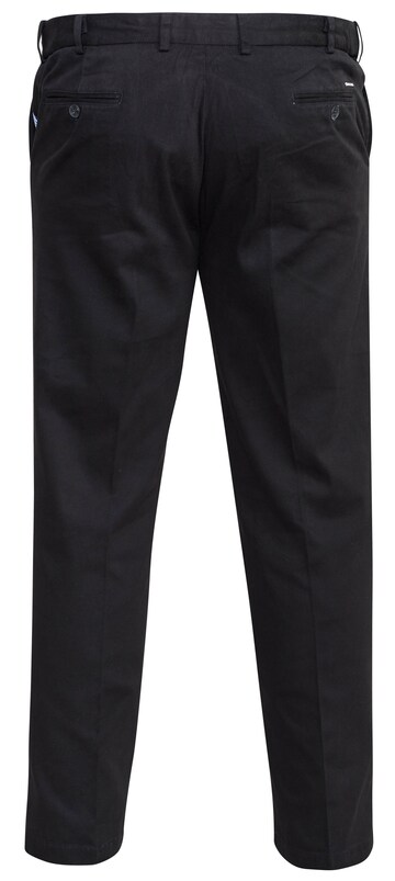 D555 Bruno Stretch Black Chino Pant With Xtenda Waist | Jacamo
