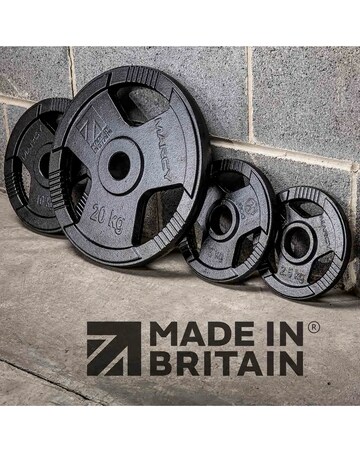 Marcy 100Kg Eco Weight Plate Set With 7Ft Bar | Jacamo