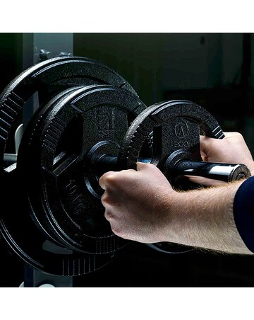 Marcy 100Kg Eco Weight Plate Set With 7Ft Bar | Jacamo