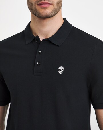 Skull Embroidered Polo Long | Jacamo