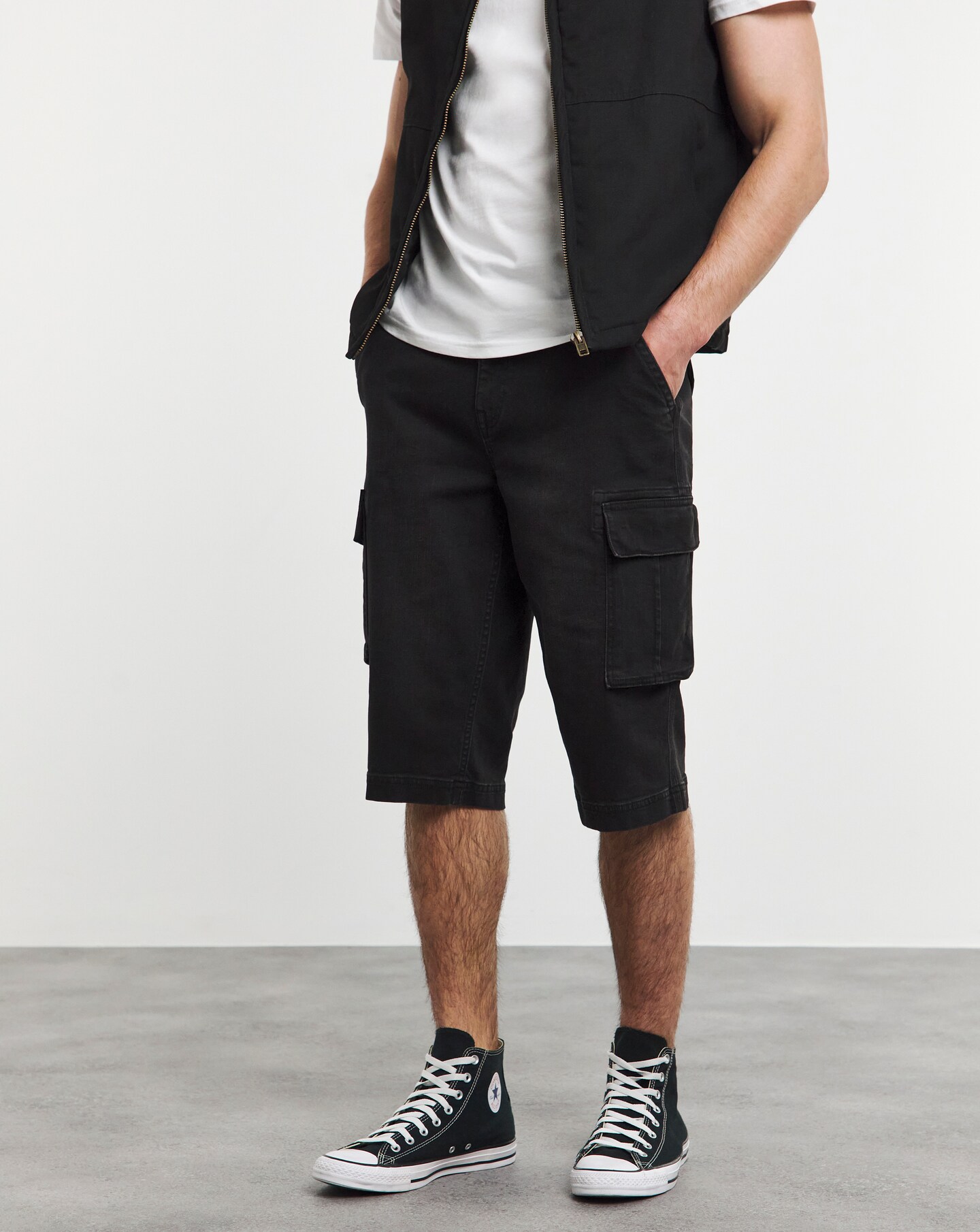 Atlas 3/4 Length Denim Shorts | Jacamo