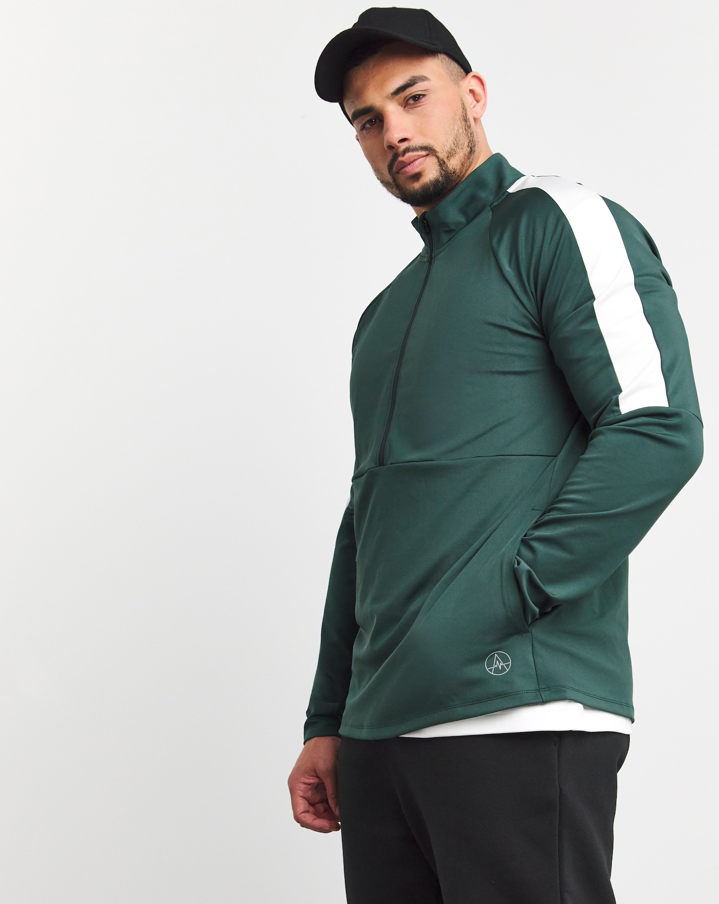 Jacamo Active Zip Up Training Top | Jacamo