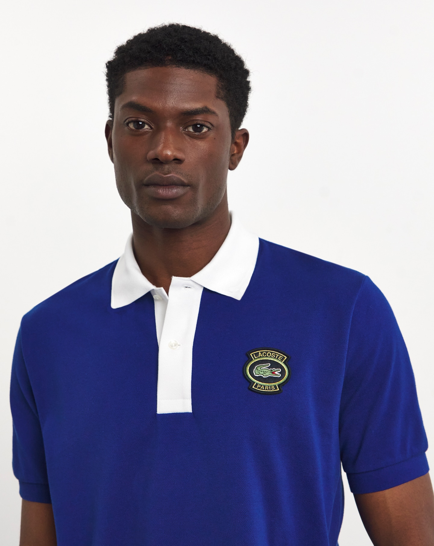 Lacoste Royal Blue Badge Polo Shirt | Jacamo