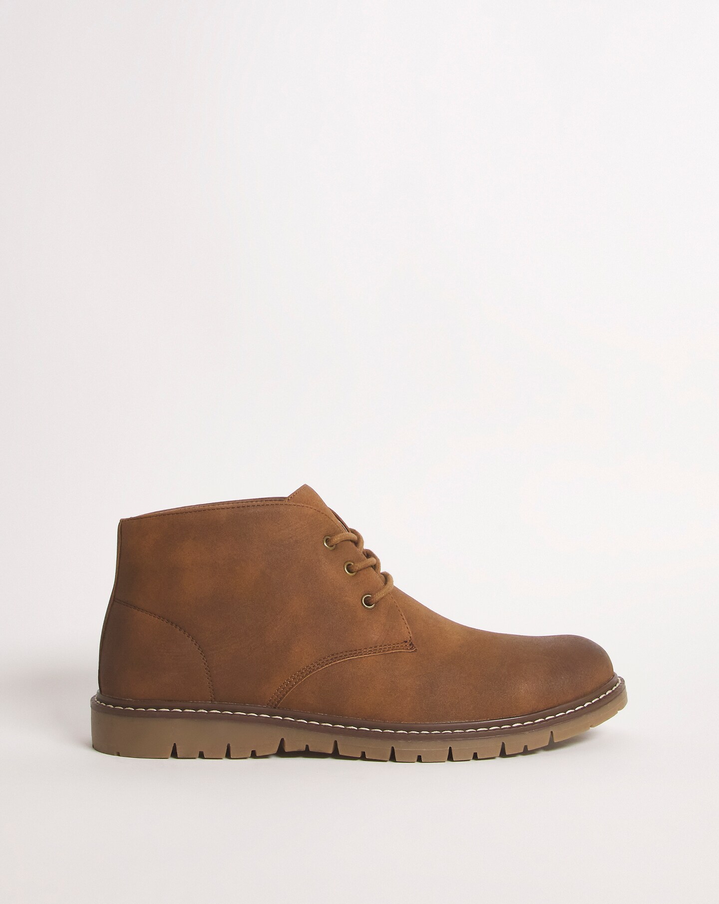 Jacamo Leather Look Chukka Boot Wide | Jacamo