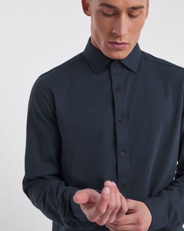 Jacamo Premium Textured Cut Away Collar Shirt | Jacamo