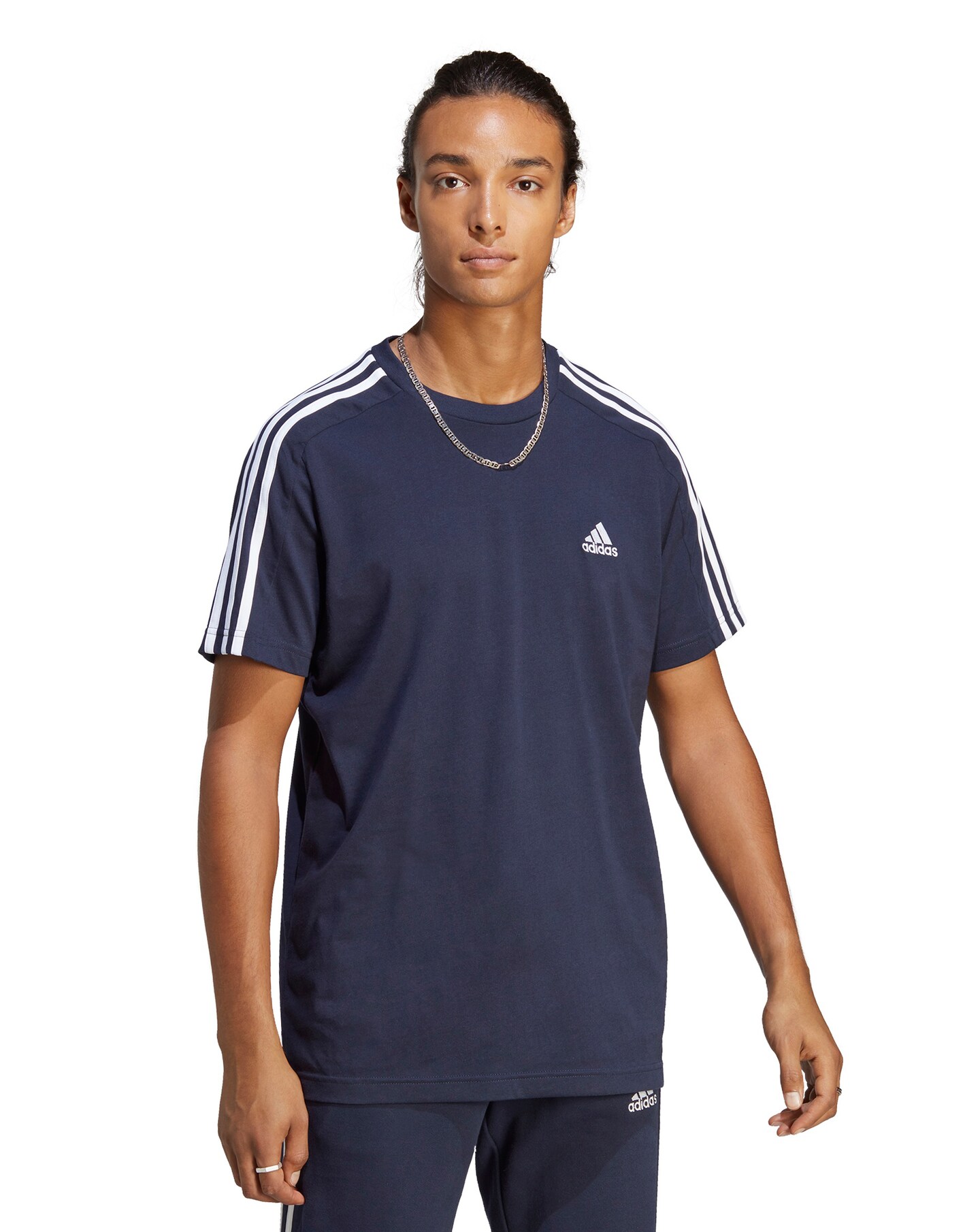 adidas 3 Stripes T-Shirt | Jacamo