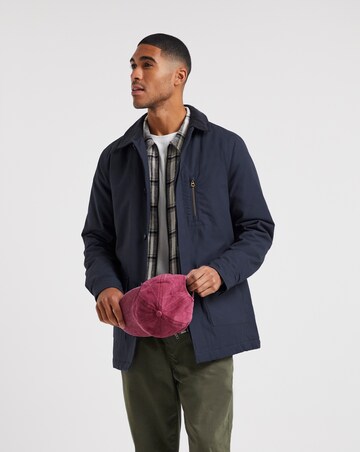 Navy Cotton Worker Jacket | Jacamo