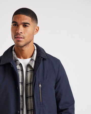 Navy Cotton Worker Jacket | Jacamo