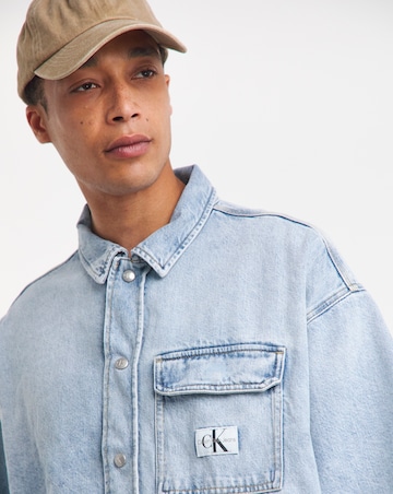 Ck Jeans Boxy Short Sleeve Denim Shirt | Jacamo