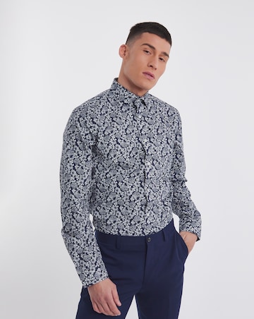 Jacamo Premium Formal Floral Print Shirt | Jacamo