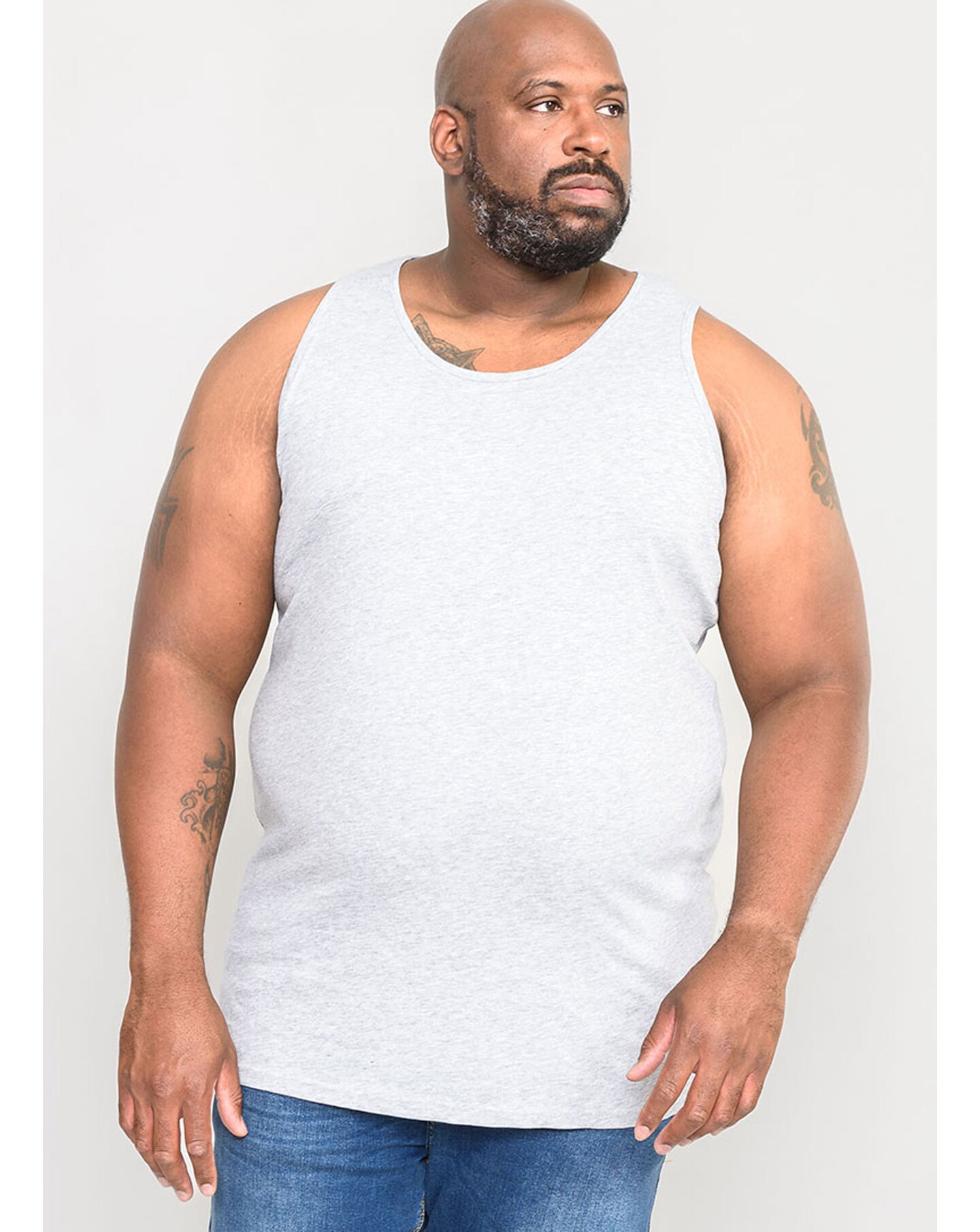 D555 Fabio Muscle Vest Grey | Jacamo