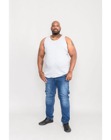 D555 Fabio Muscle Vest Grey | Jacamo