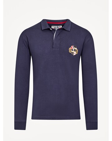 Raging Bull Classic Long Sleeve Rugby Navy | Jacamo